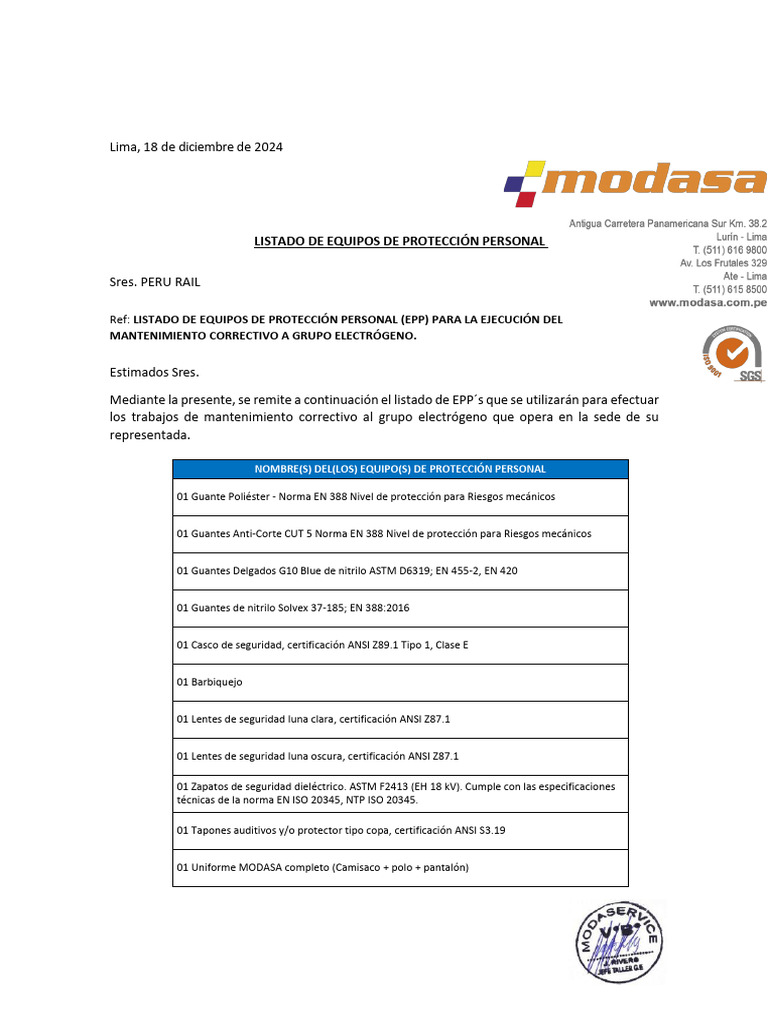 Listado de EPP S | PDF