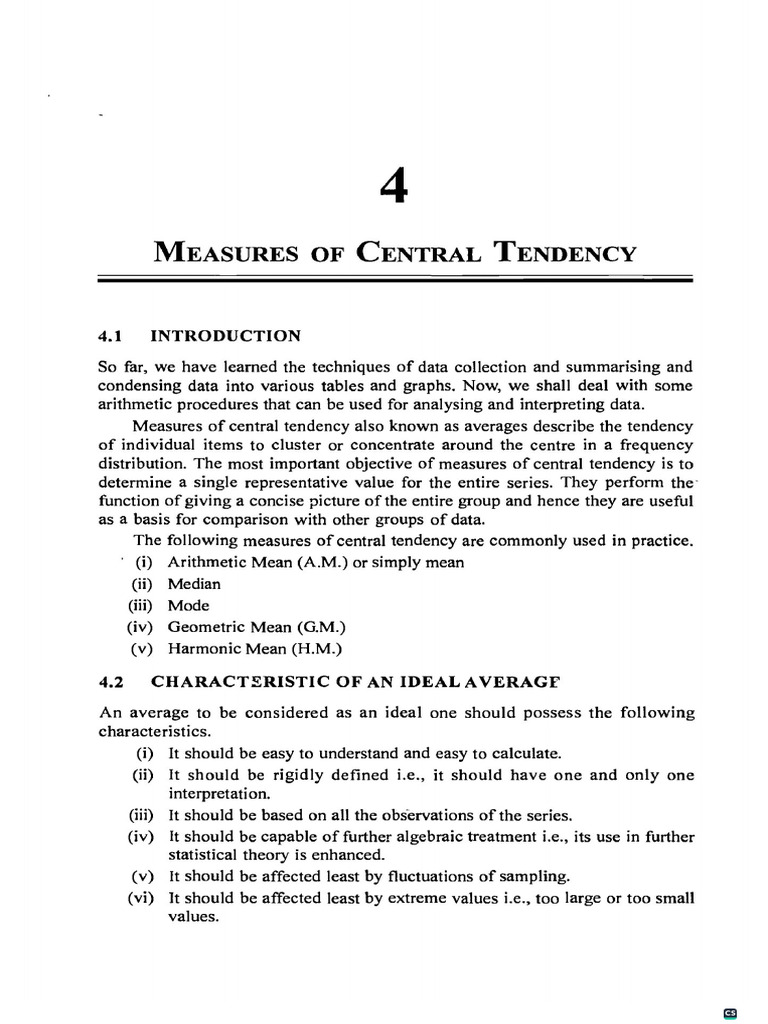 Basic Statistics (Central Tendency) | PDF