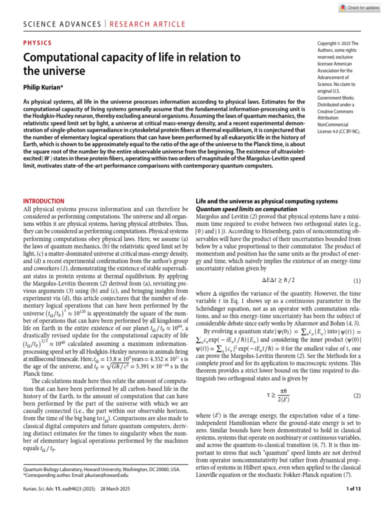 sciadv.adt4623 (1) | PDF | Universe | Entropy