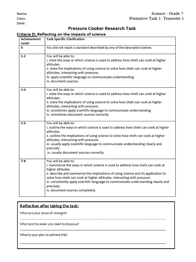 Science Formative Assessment 1 | PDF