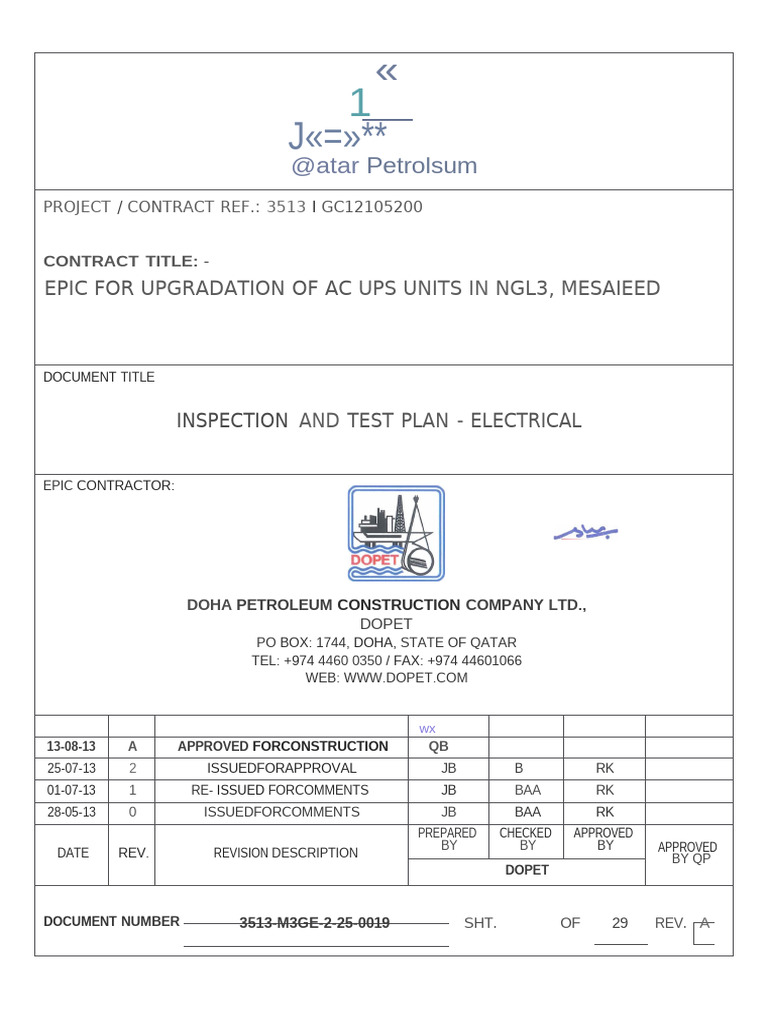 Itp Electrical | PDF | Specification (Technical Standard ...
