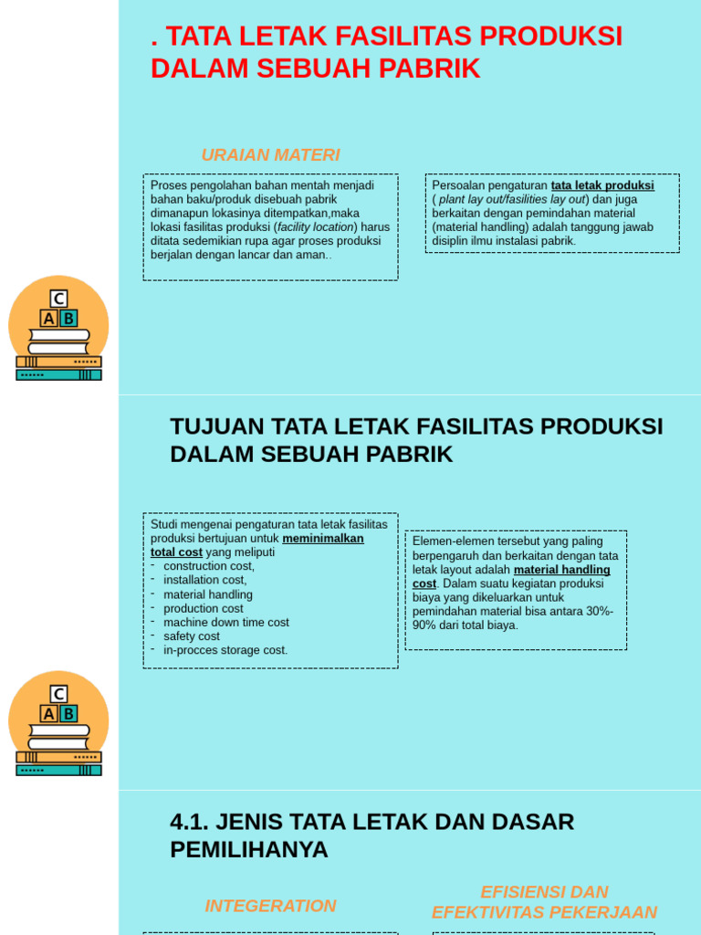 Tata Letak Fasilitas Produksi Efisien | PDF