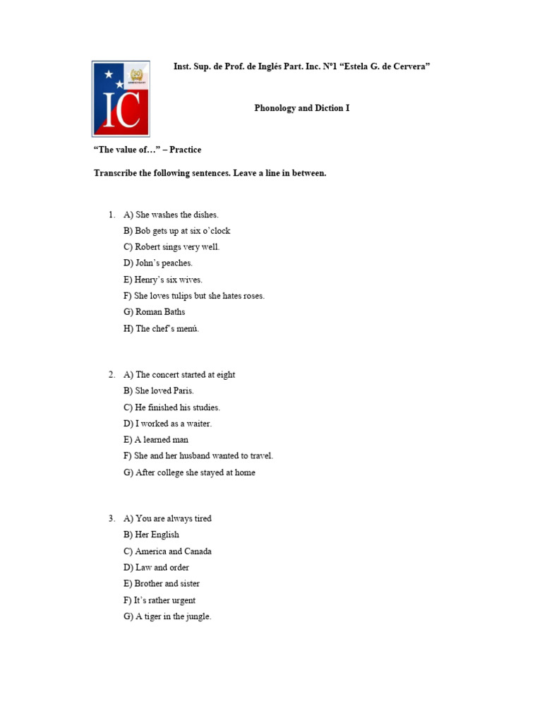 The Value of - Practice PDF 2023 | PDF