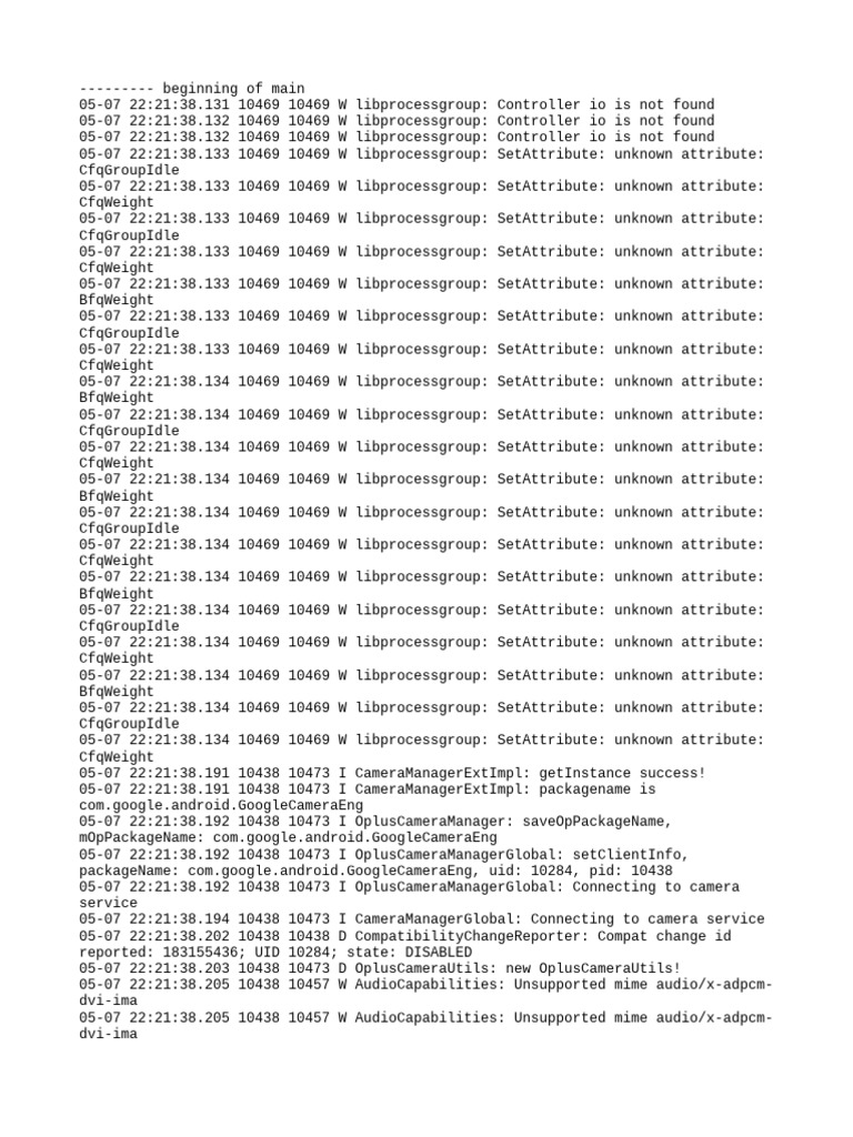 Log Cat 1746631298051 | PDF | Operating System Technology | Computer Engineering