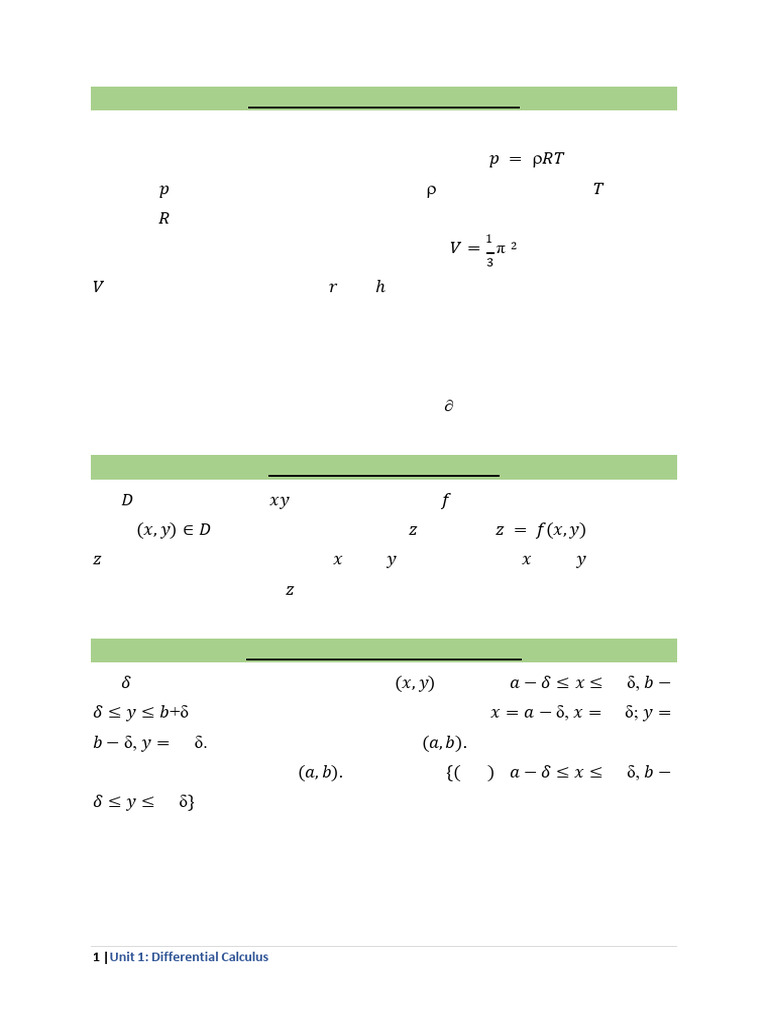 Second Derivatives in Differential Calculus | PDF | Derivative ...