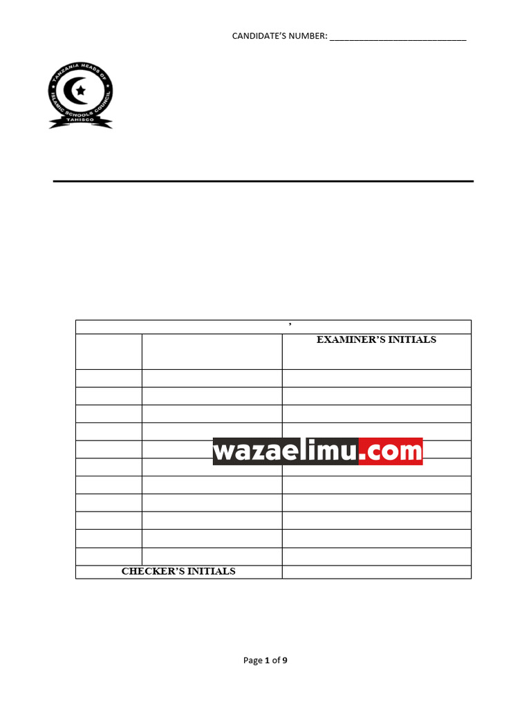 Tahisco English Language Form 2-2023 | PDF