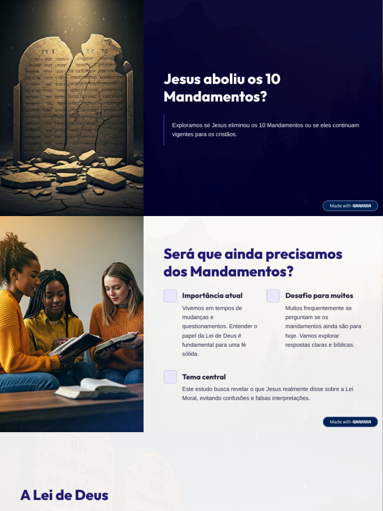 Jesus Aboliu Os 10 Mandamentos | PDF | Os Dez Mandamentos | Jesus