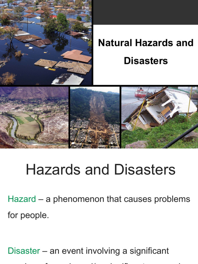Introduction To Natural Disasters | PDF | Natural Disasters | Hazards