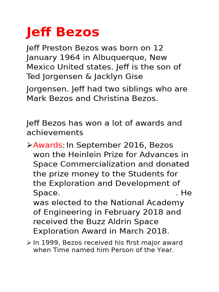 Jeff Bezos | PDF
