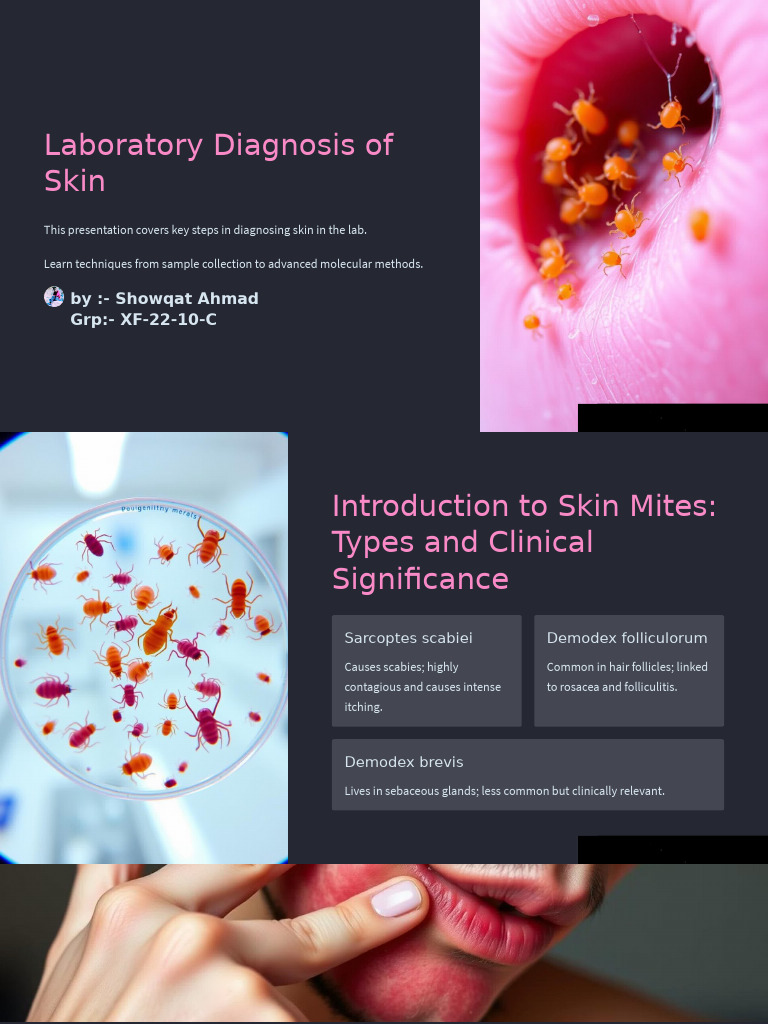 Laboratory-Diagnosis-of-Skin-Mites by Showqat Ahmad | PDF | Infection ...