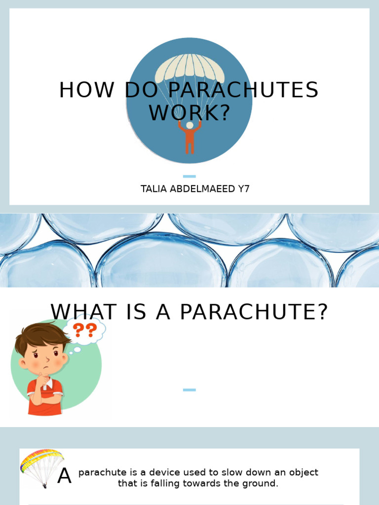 How Do Parachutes Work | PDF | Parachute | Force