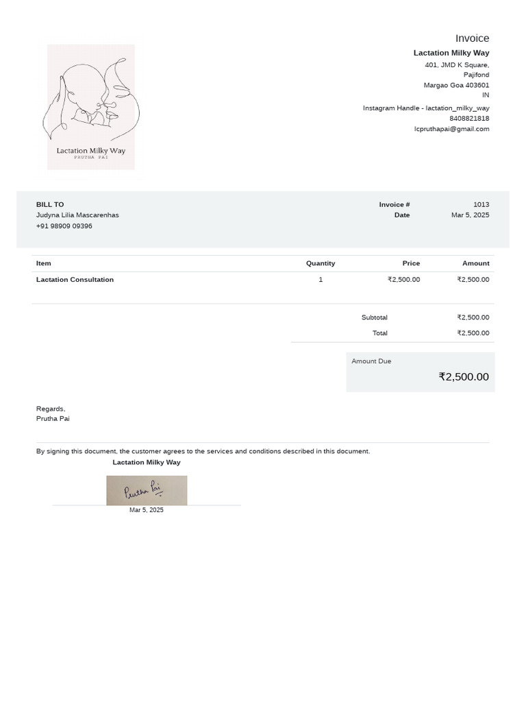 Invoice#1013 | PDF | Business Documents