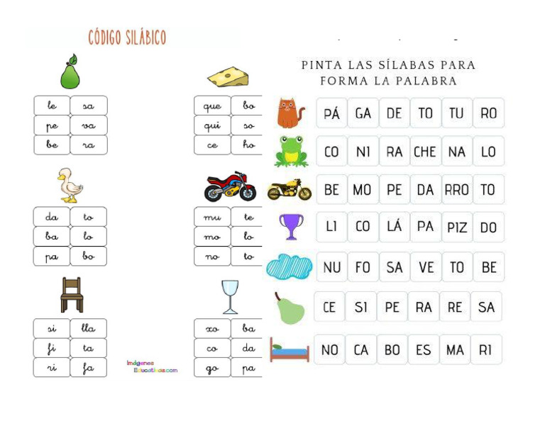 Ordenando Silabas | PDF