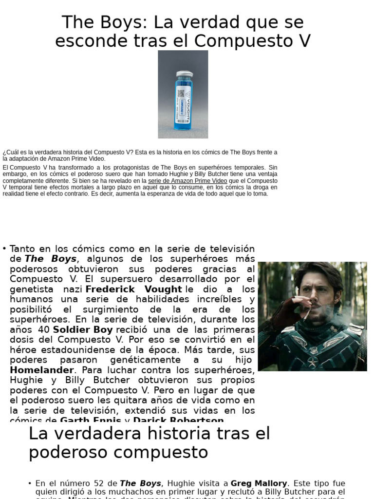 Compuesto v y V24 | PDF