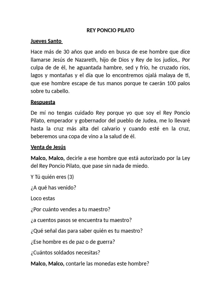 La Decisión de Poncio Pilato | PDF