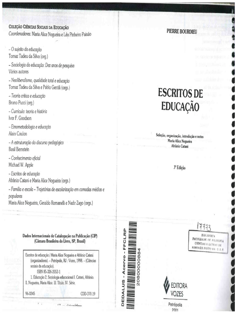 Texto 8 - BOURDIEU (1998) - A Escola Conservadora - Organized | PDF