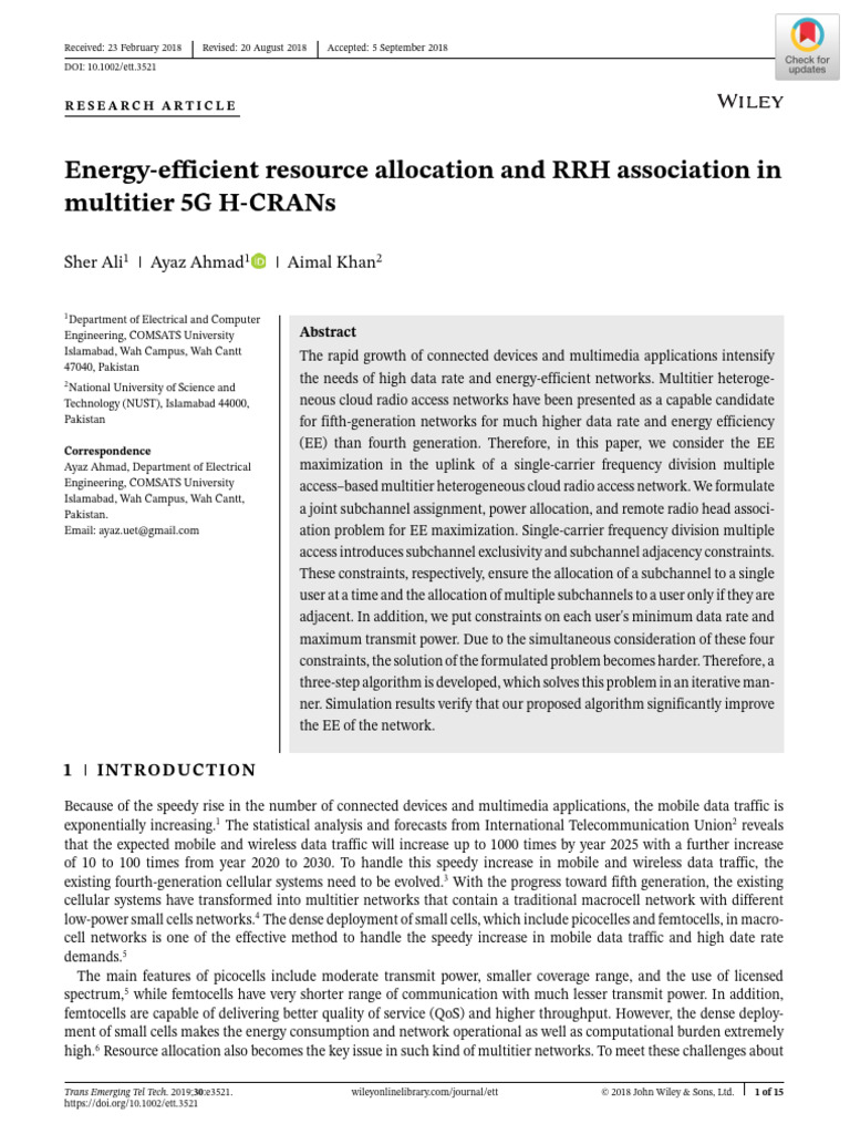 Energy-Efficient Resource Allocation and RRH Association in | PDF ...