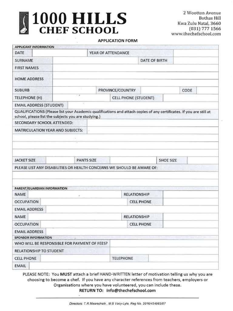 Simple Application Form | PDF