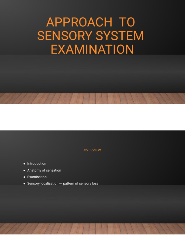 Patient Sensory Examination | PDF | Nervous System | Neuroscience