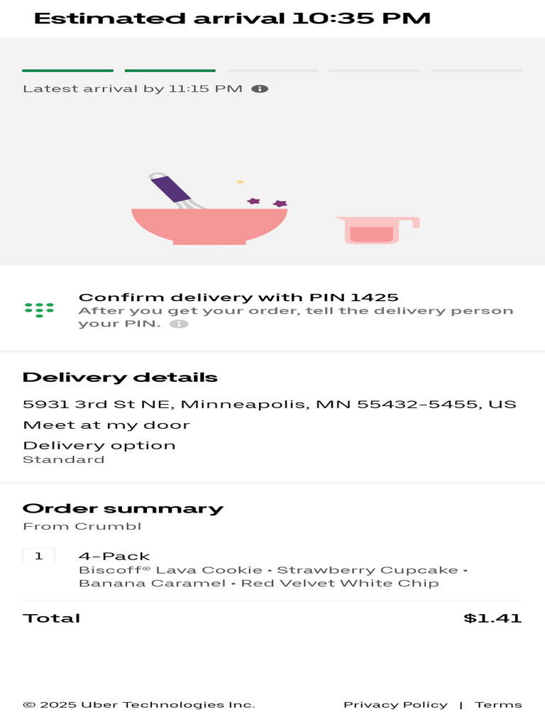 Preparing Your Order… Uber Eats 3 | PDF