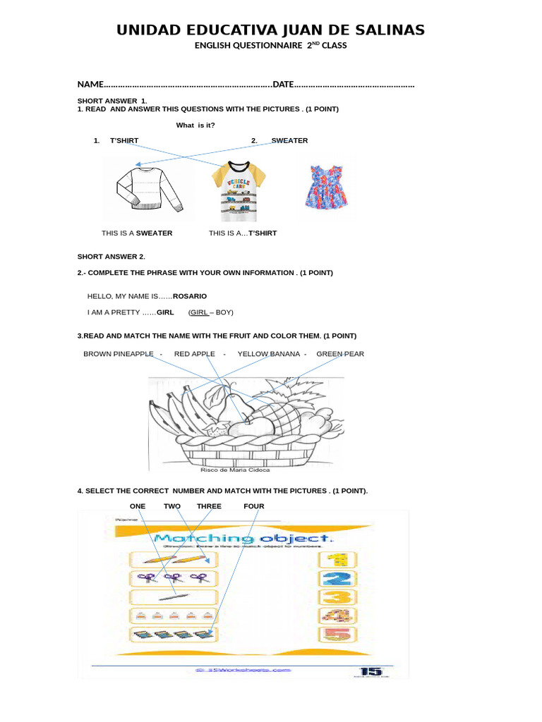 QUESTIONNAIRE SECOND STS.II TRIM. | PDF
