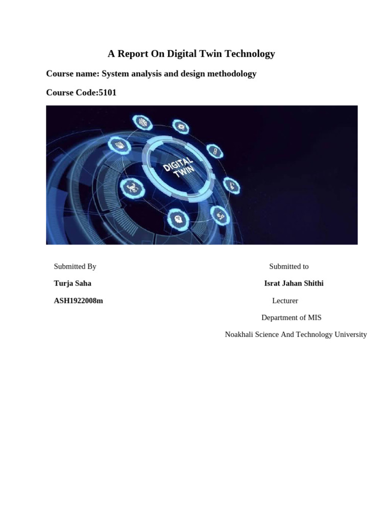 08 Digital Twin Technology Report | PDF | Simulation | Agriculture