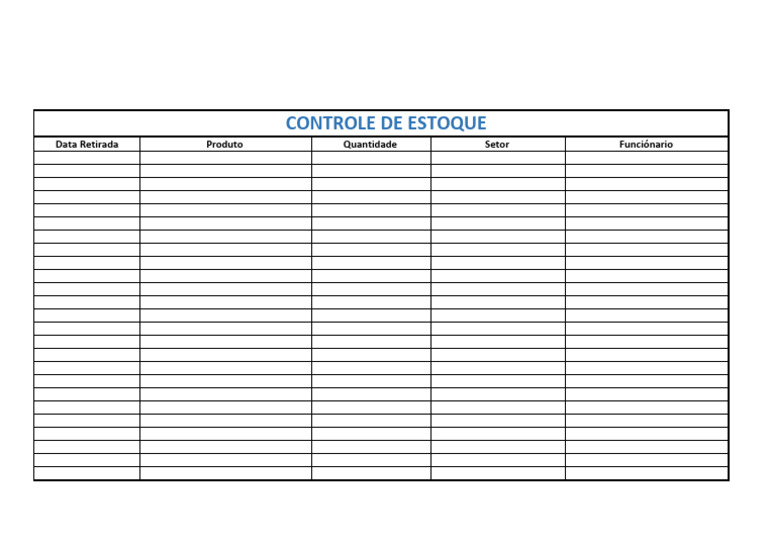Modelo Controle de Estoque 2.0 | PDF