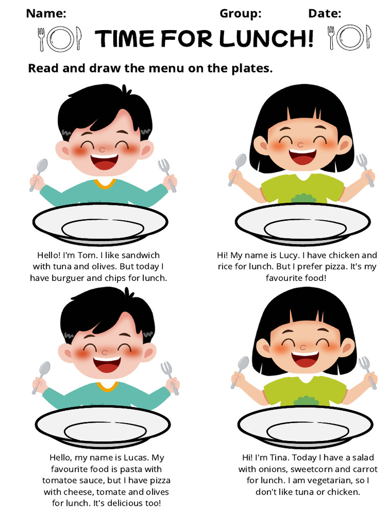 TIME For LUNCH! | PDF