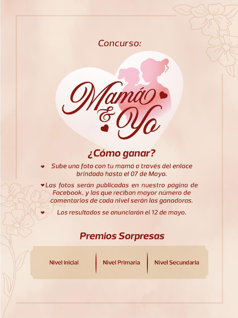 Concurso "Mamá y Yo" en I.E. Aiapaec | PDF