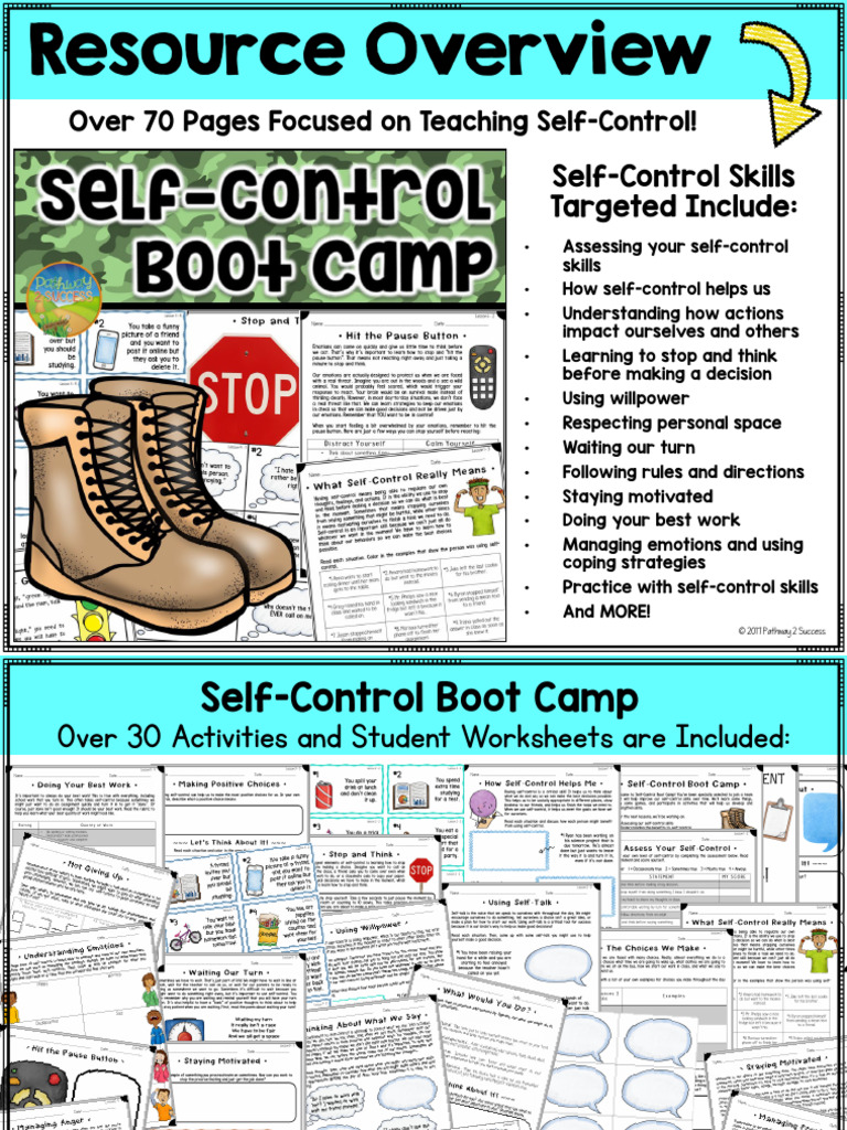 Over 70 Pages Focused On Teaching Self-Control! | PDF | Teachers | Self ...