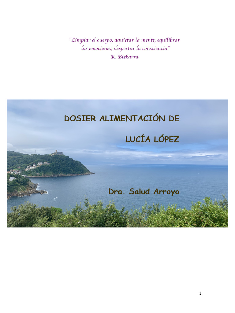 Dosier Lucia Lopez | PDF | ensalada | Alimentos