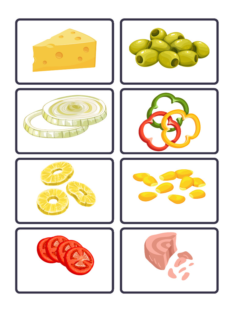 Food Flashcards | PDF