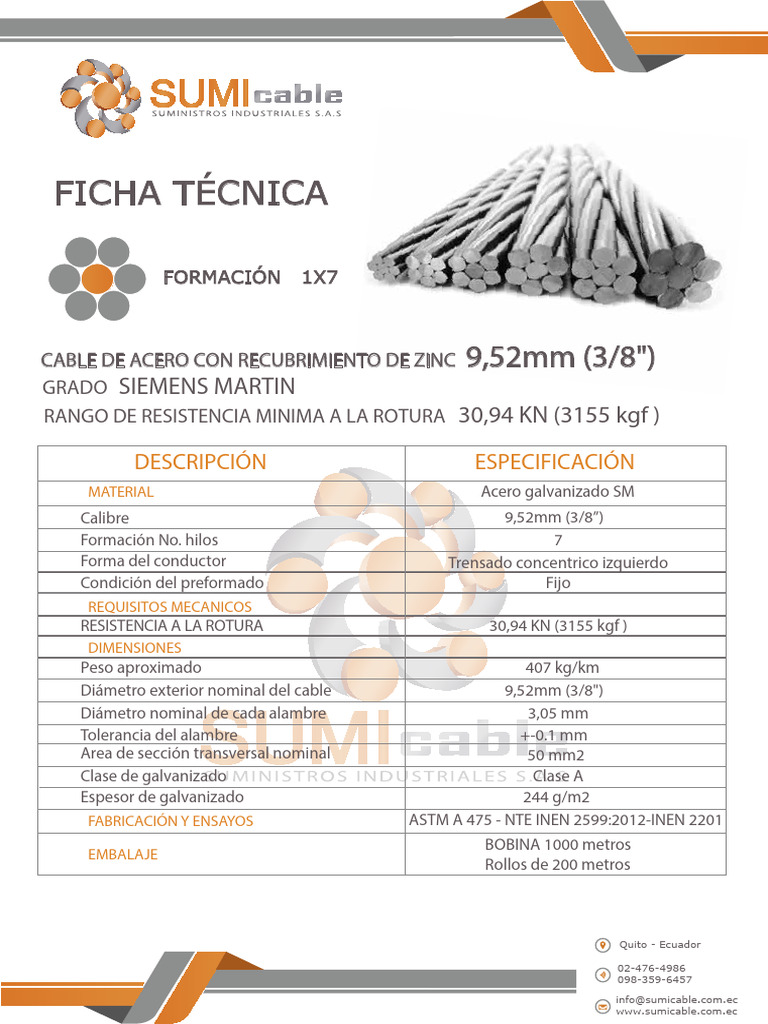 Cable Tensor 3 8 | PDF
