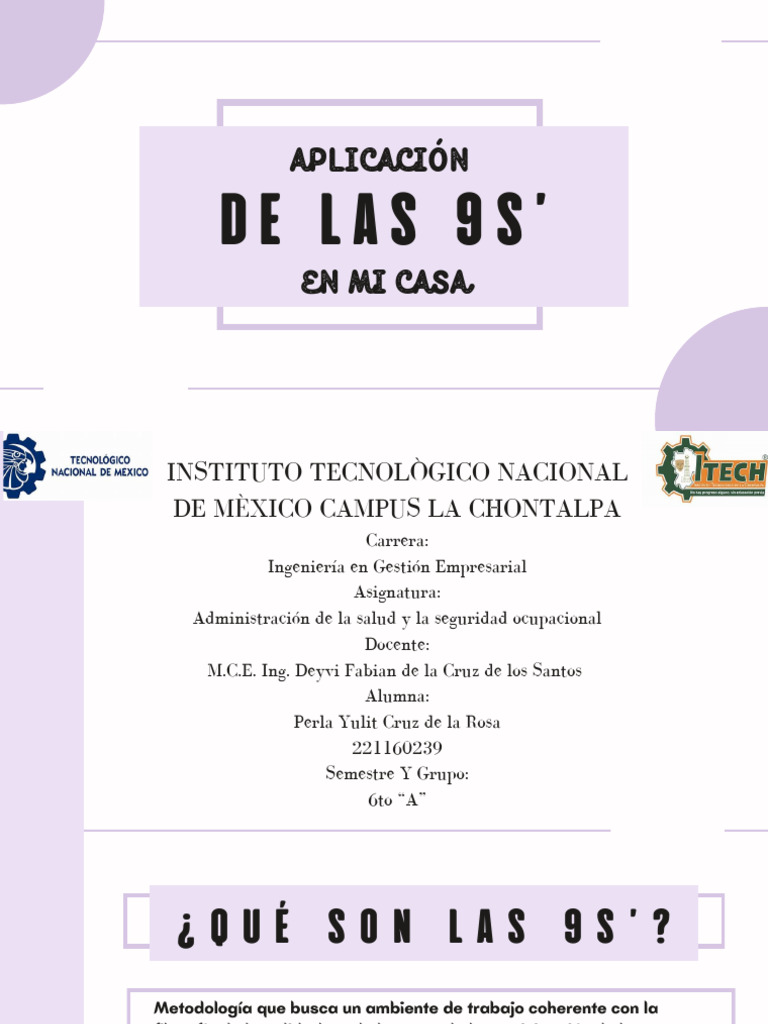 Cruz de La Rosa Perla Yulit - Metodogía 9S | PDF