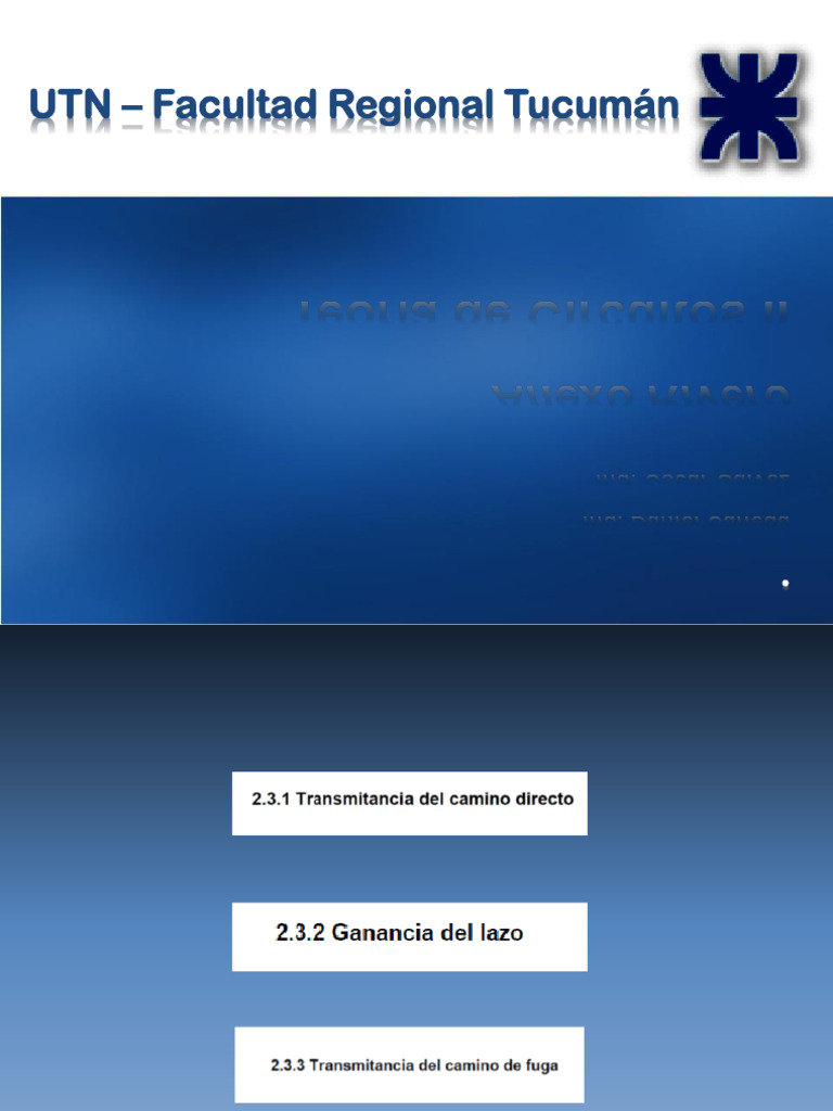 UTN Facultad Regional Tucumán: Teoría de Circuitos II | PDF