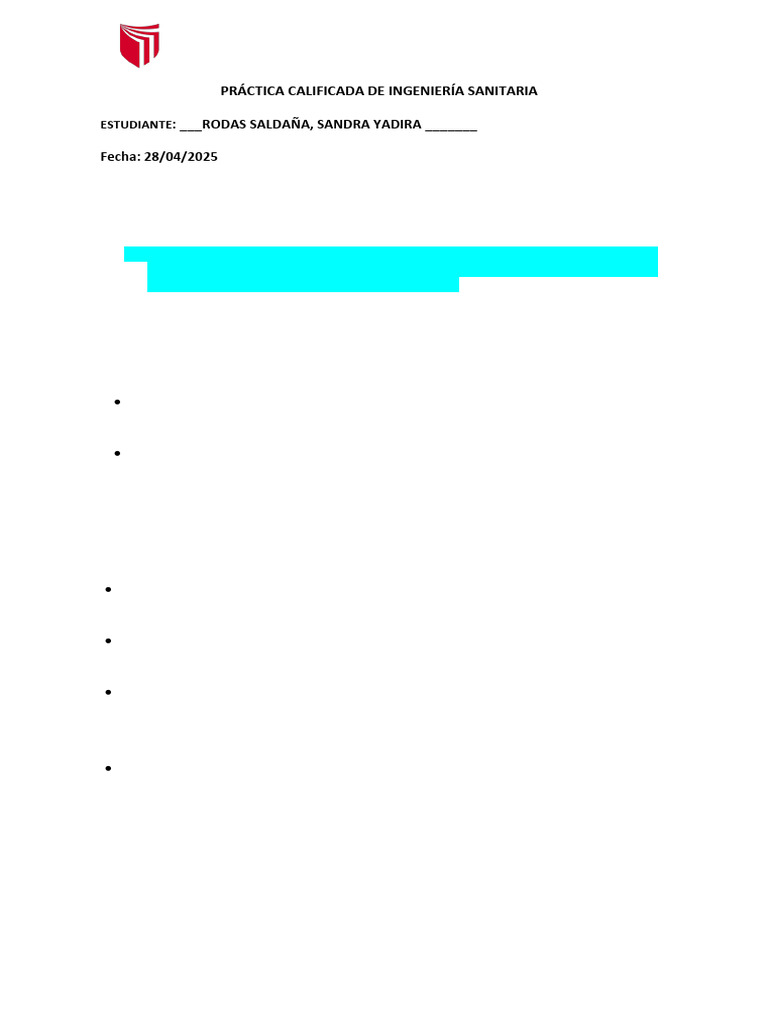 Practica 1 Terminado Sandra | PDF | Agua | Agua potable