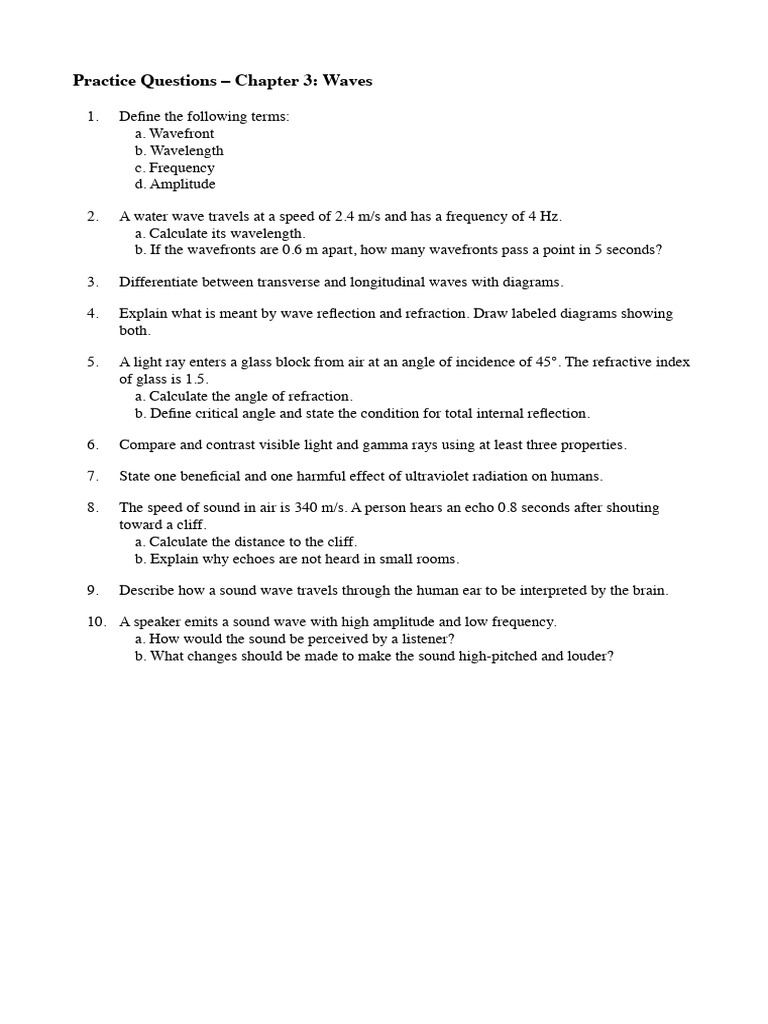 Grade8 Physics PracticeQuestions | PDF