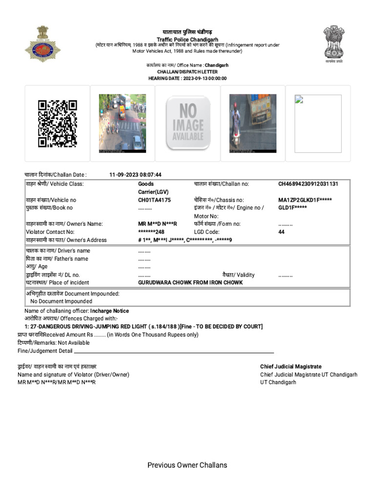 Echallan - Parivahan.gov - in Mparivahan-Api Print-Pdf Challan No G3UdPcPaU ...