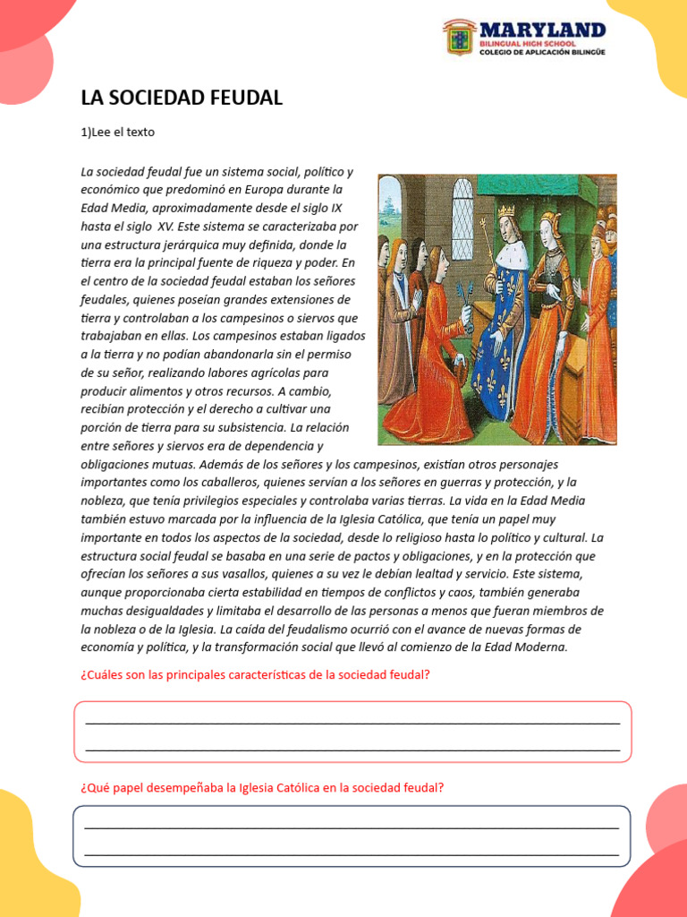 Ficha 2 Do | PDF | Feudalismo | Edades medias