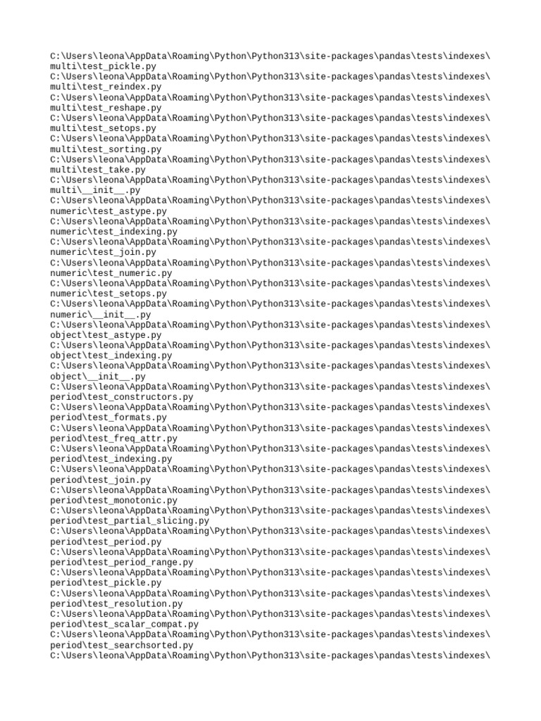 CUsersleona App Data Roaming Python Pyth | PDF | Application Software | Computer Libraries