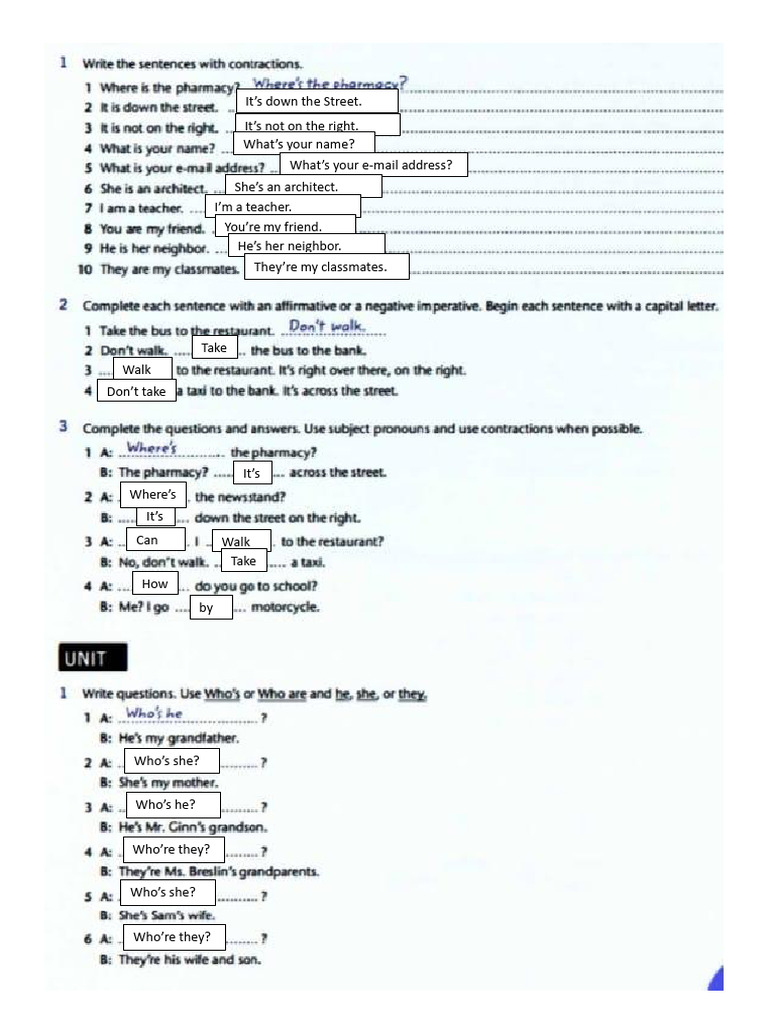 EXAMEN DE INGLES BASICO 2 | PDF