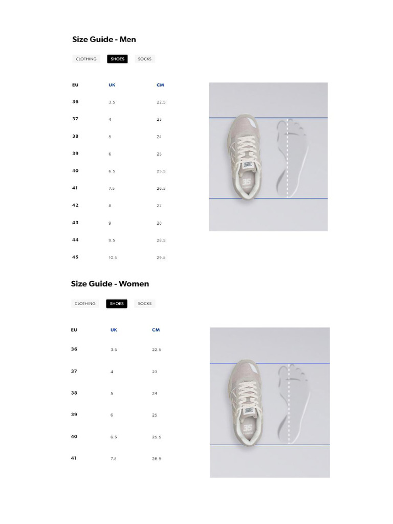 Eng Hummel Sizechart Footwear | PDF