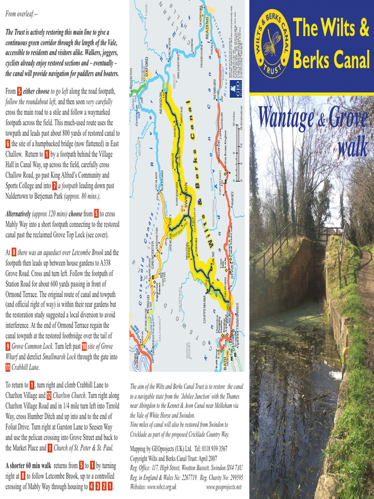 Wantage & Grove Canal Walk Guide | PDF | Infrastructure | Transport