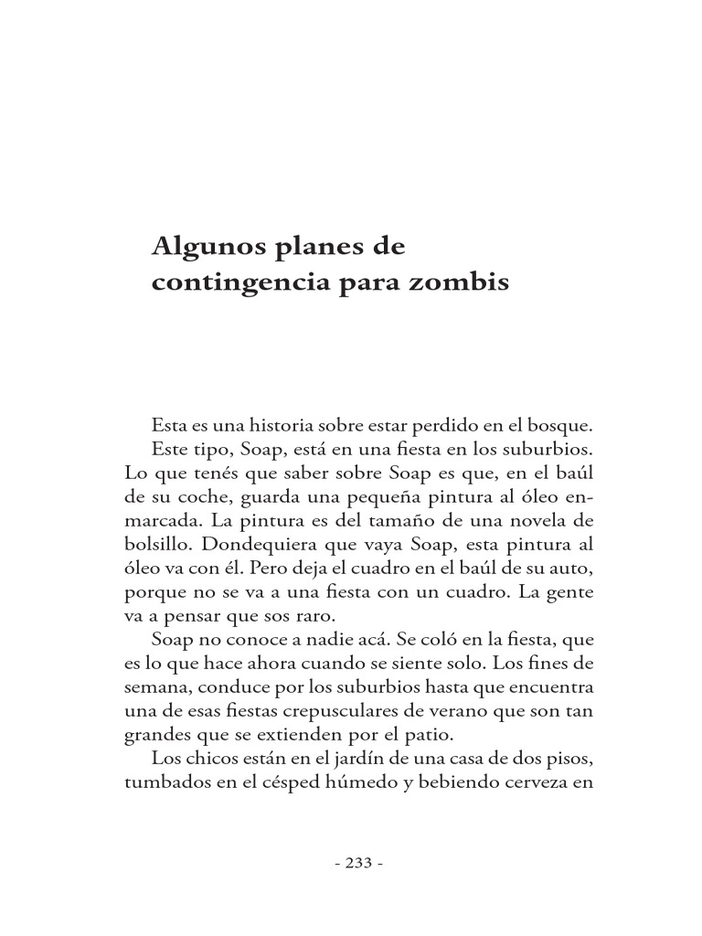 LINK, Kelly - Algunos Planes de Contingencia para Zombis - Trad ...