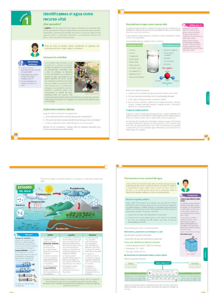 Hoja Guia Agua | PDF