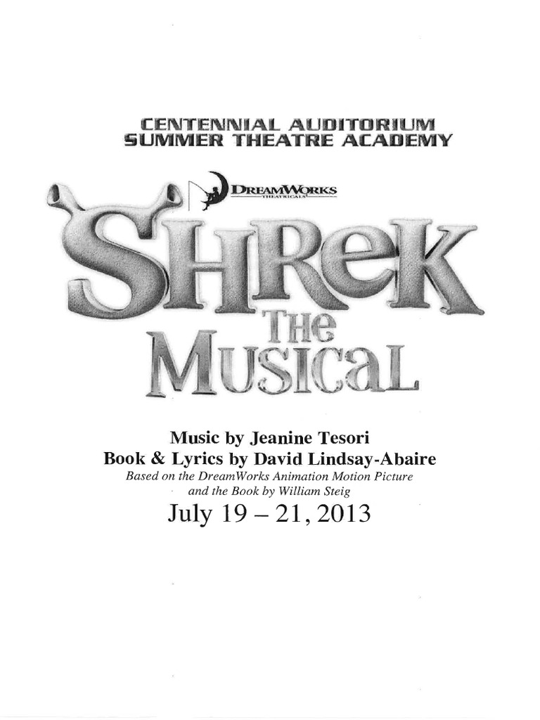 Shrek The Musical Script Compress | PDF