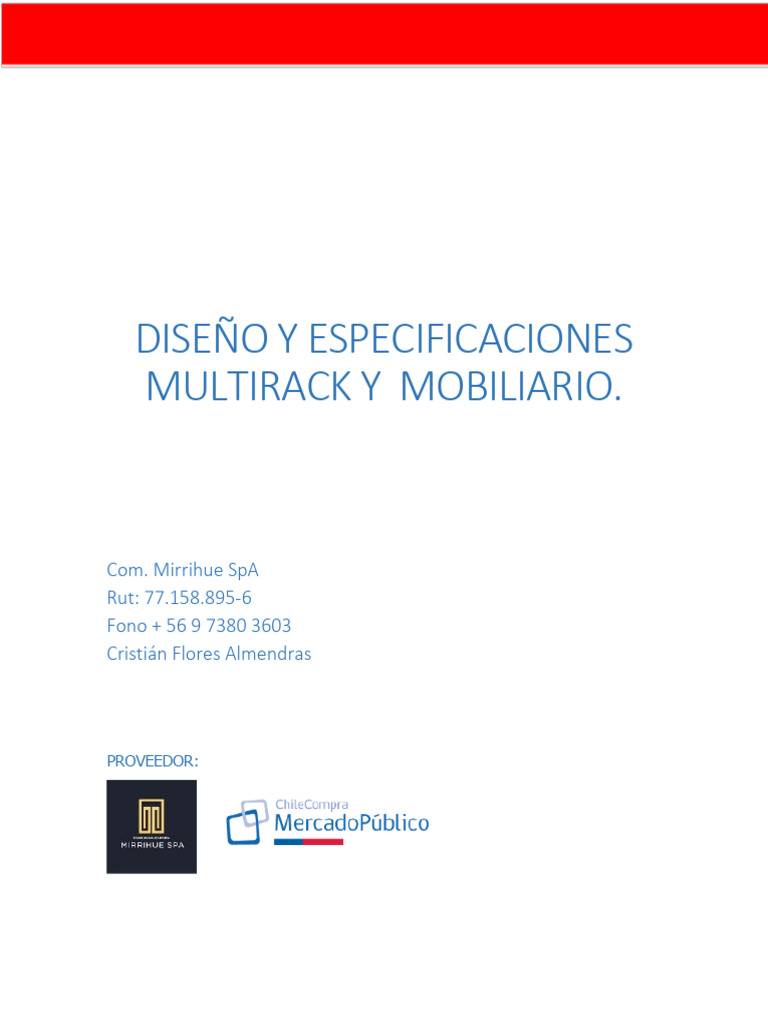 DISEÑO Y ESPECIFICACIONES RACK PARA EPP y MOBILIARIO | PDF | Mueble