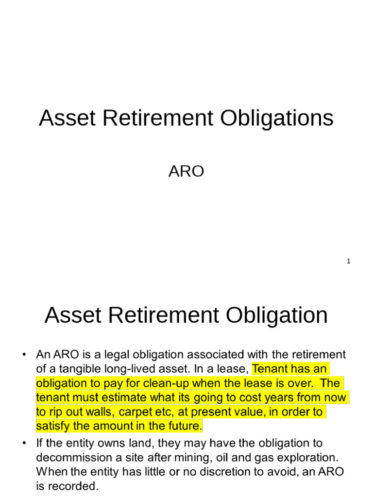 Chapter 24 - Asset Retirement Obligations | PDF | Depreciation | Expense