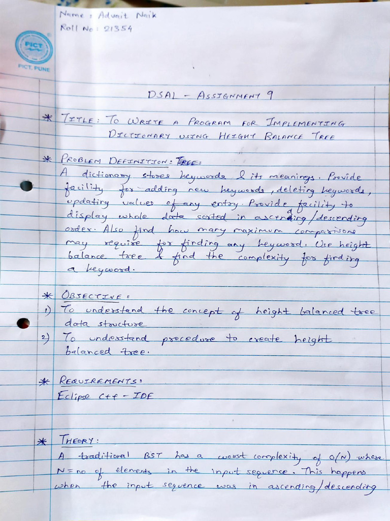 DSAL Assignment 9 | PDF