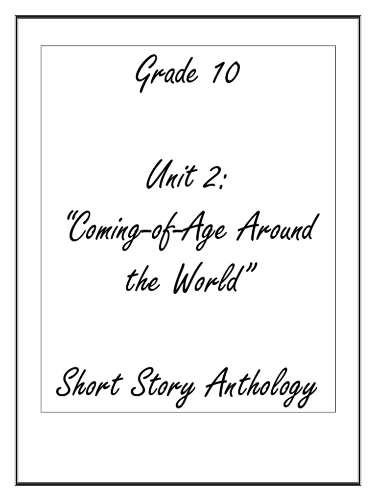 Grade 10 Coming of Age Anthology 2023 (3) | PDF | Fruit Preserves